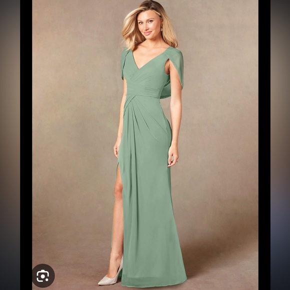 Azazie | Dresses | Azazie Luisa Formal Dress In Matcha | Poshmark